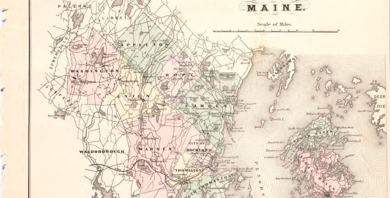 maps Page knox County maine Genealogy