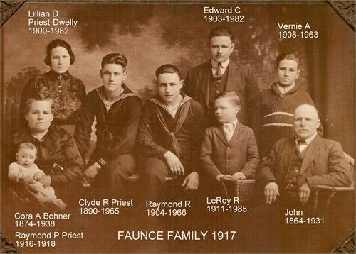 Williams County Faunce Family 1917