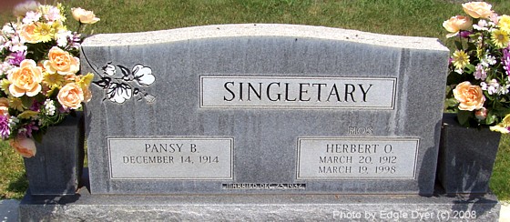 Obituary for Pansy Singletary