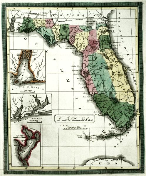 Map of Florida 1834